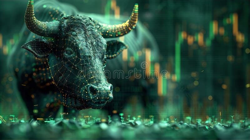 Bullish Trading Chart Illustration Stock Illustration - Illustration of ...