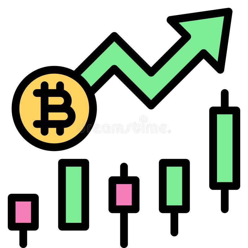 Bullish Trend Icon, Cryptocurrency Related Vector Stock Vector ...