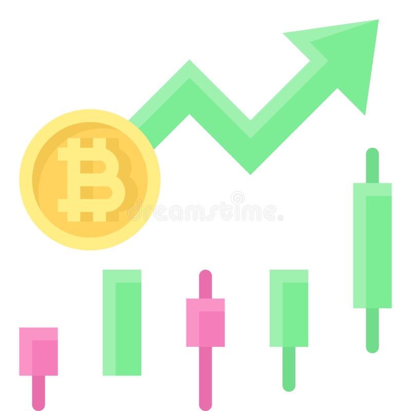 Bullish Trend Icon, Cryptocurrency Related Vector Stock Vector ...