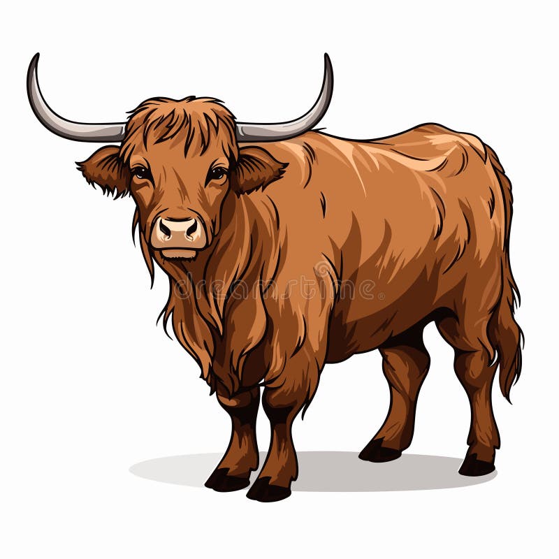 Bullock Hand-drawn Illustration. Bullock. Vector Doodle Style Cartoon ...