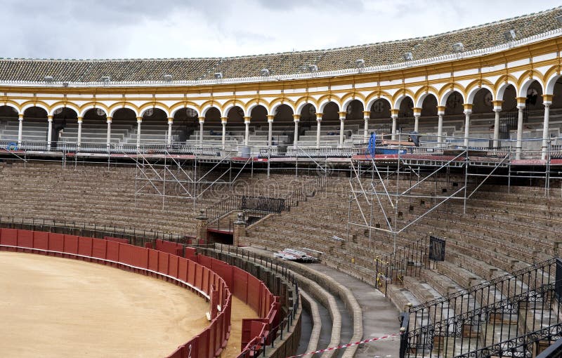 Bullring in Seville, Spain stock image. Image of traditional - 25528977
