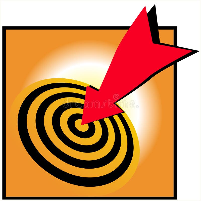 Bulls eye bullseye success stock vector. Illustration of circle - 1047046