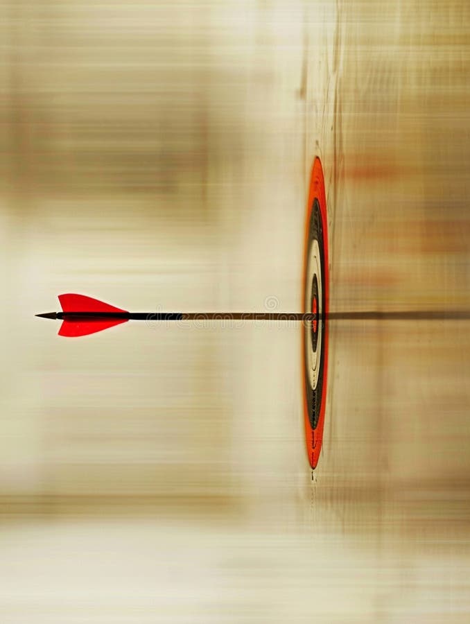 A Bulls Eye Hit. Generated with Ai Stock Illustration - Illustration of ...