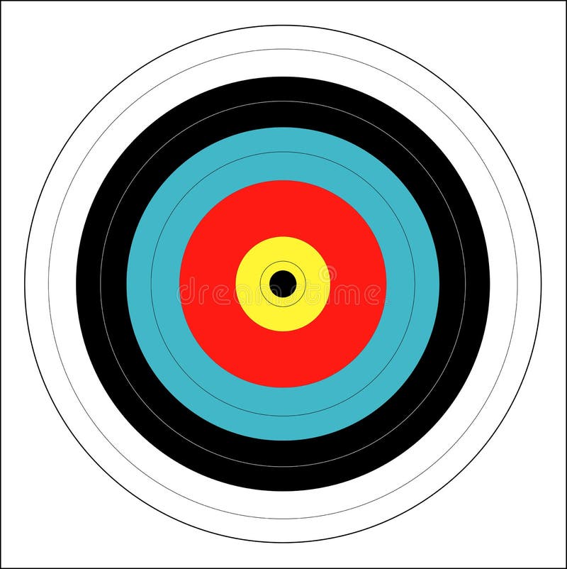 Bulls Eye stock vector. Illustration of circles, background - 90652522