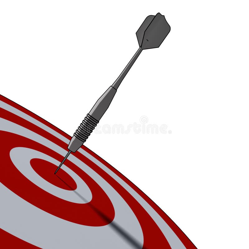 Bullseye - Business Concept Stock Illustration - Illustration of game ...