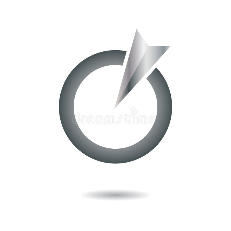 Bullseye logo template stock illustration. Illustration of flat - 258889180