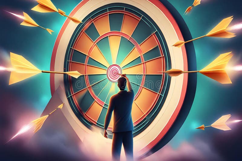 Bullseye Marketing: Hitting the Target with Precision Stock Image ...