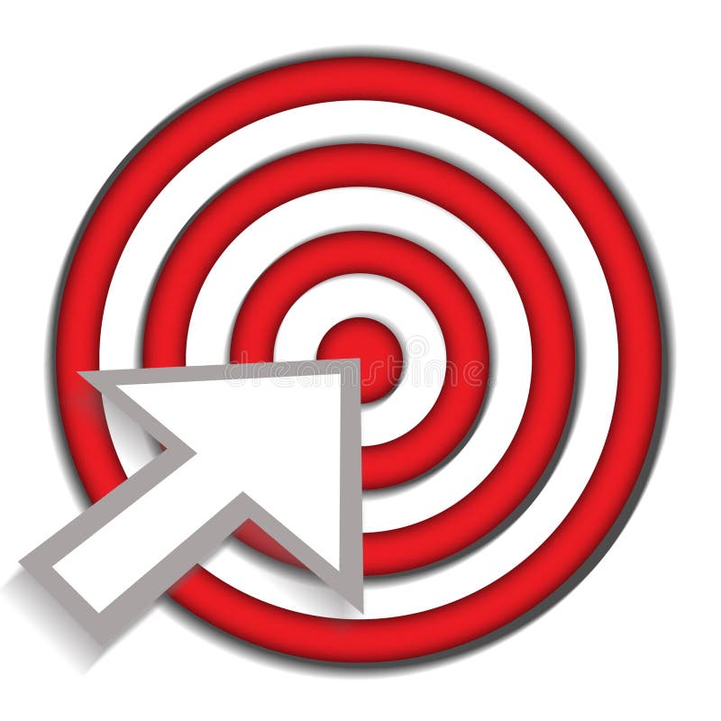 Bulls eye bullseye success stock illustration. Illustration of ...