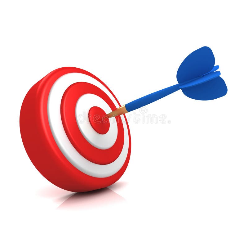 Bullseye Target Concept 3d Illustration Stock Illustration ...