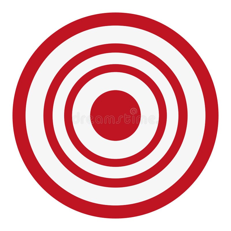 Bullseye target icon stock illustration. Illustration of efficiency ...
