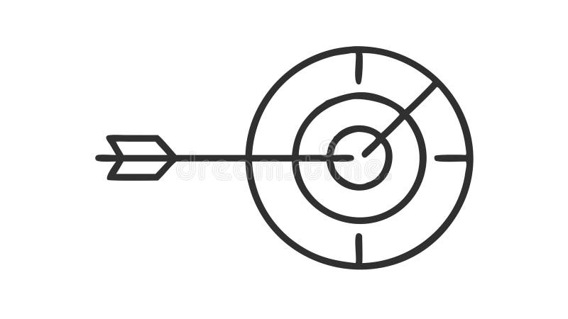 Bullseye Target Icon Vector, Aim Accuracy, Vector Design Generative AI ...