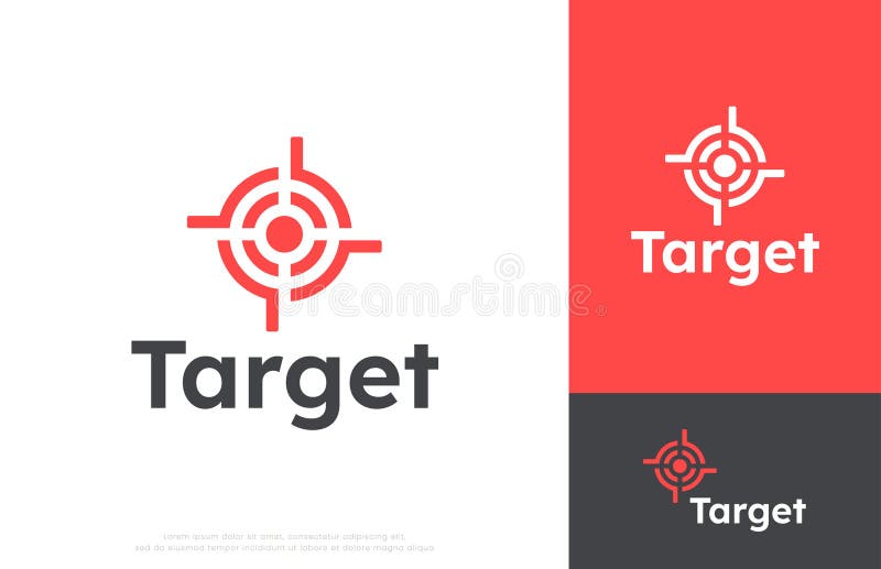 Bullseye Target Logo Design Stock Vector - Illustration of logo ...