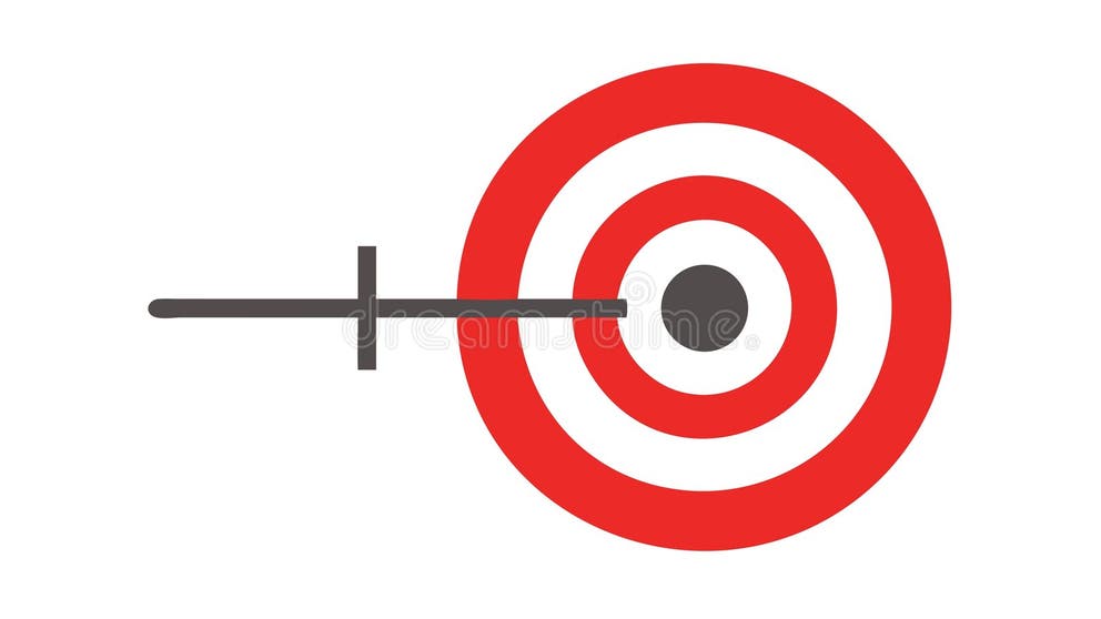 Bullseye Target Practice Aim Icon, Vector Design Generative AI Stock ...
