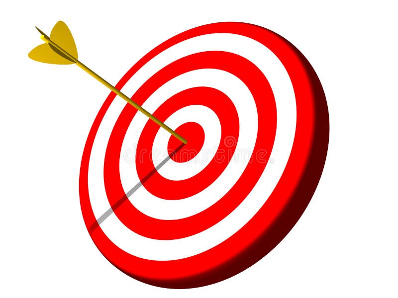Bullseye Target Success stock illustration. Illustration of graphic ...