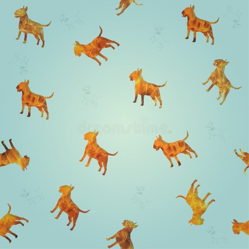 Seamless Fire Dogs Texture Stock Illustrations – 2 Seamless Fire Dogs ...