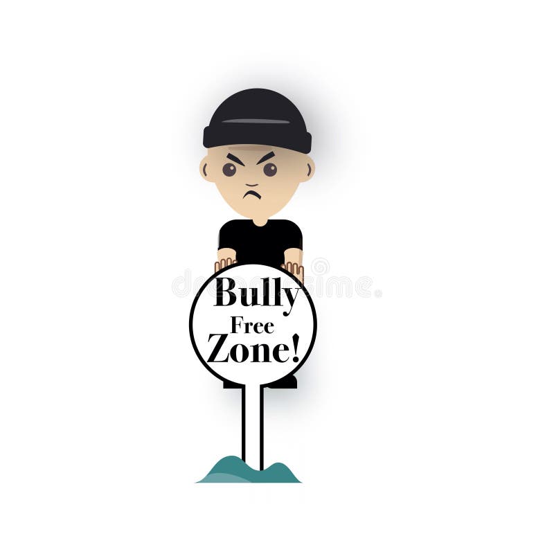 Bully free zone stock illustration. Illustration of zone - 86853972