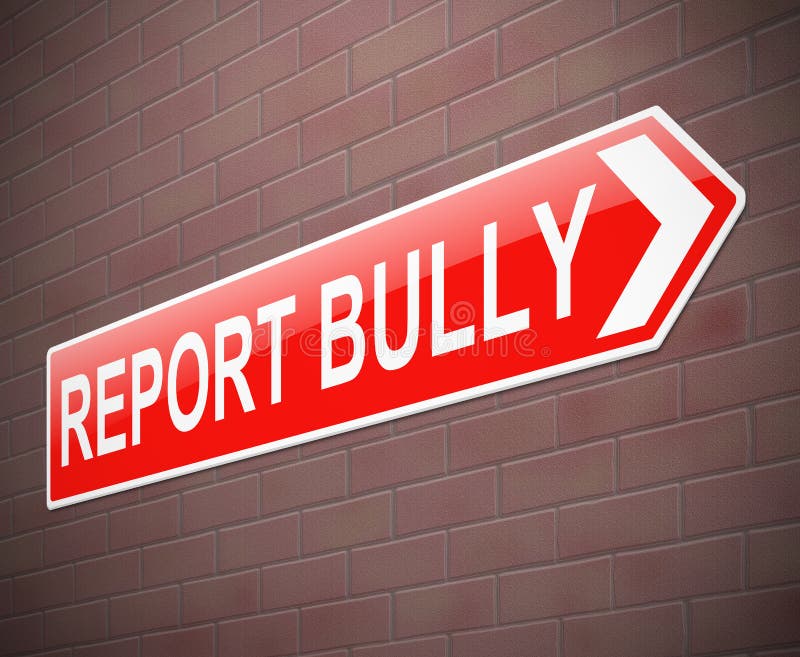 Bullying sign. stock illustration. Illustration of persecuted - 37222474
