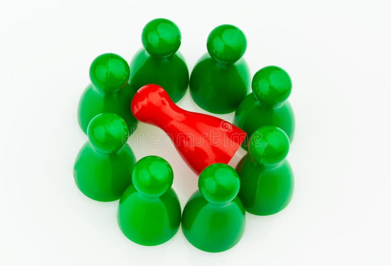 Bullying in the Team. Outsider Stock Photo - Image of protection ...