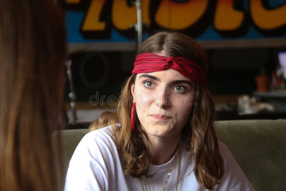 Bulow Films an Interview in Brooklyn Editorial Photo - Image of ...