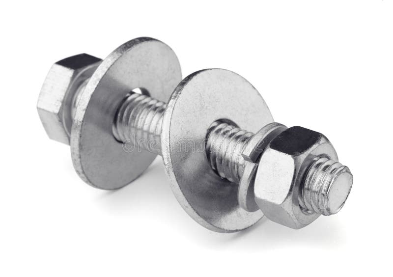 Mutter och bult fotografering för bildbyråer. Bild av industriellt ...