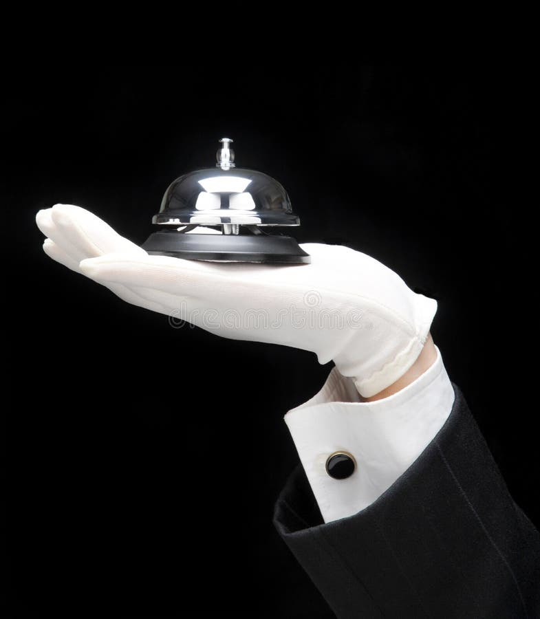 Butler with Call Bell stock image. Image of valet, bell - 6598681