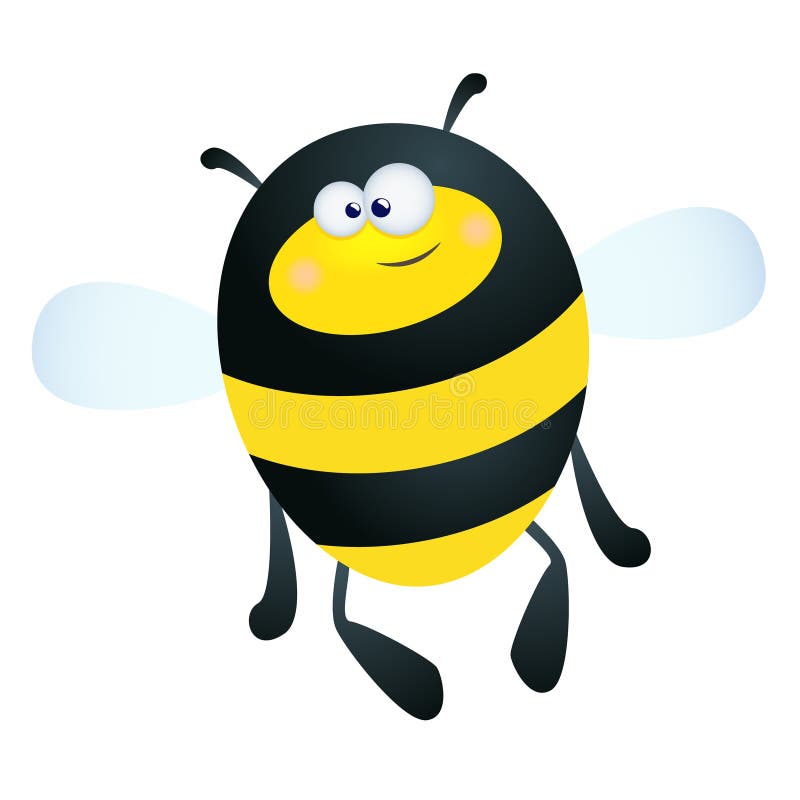Cool Bee stock illustration. Illustration of bumble, yellow - 16937881