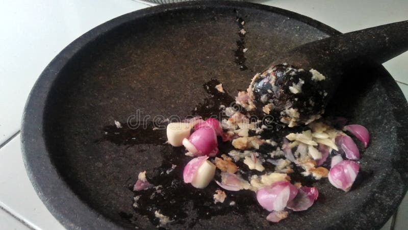 Bumbu ulek stock photo. Image of traditional, bumbu - 214340146