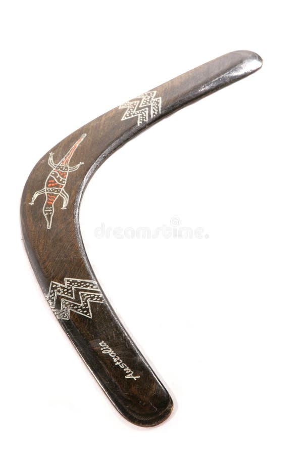 Bumerang australiano imagen de archivo. Imagen de madera - 9738671