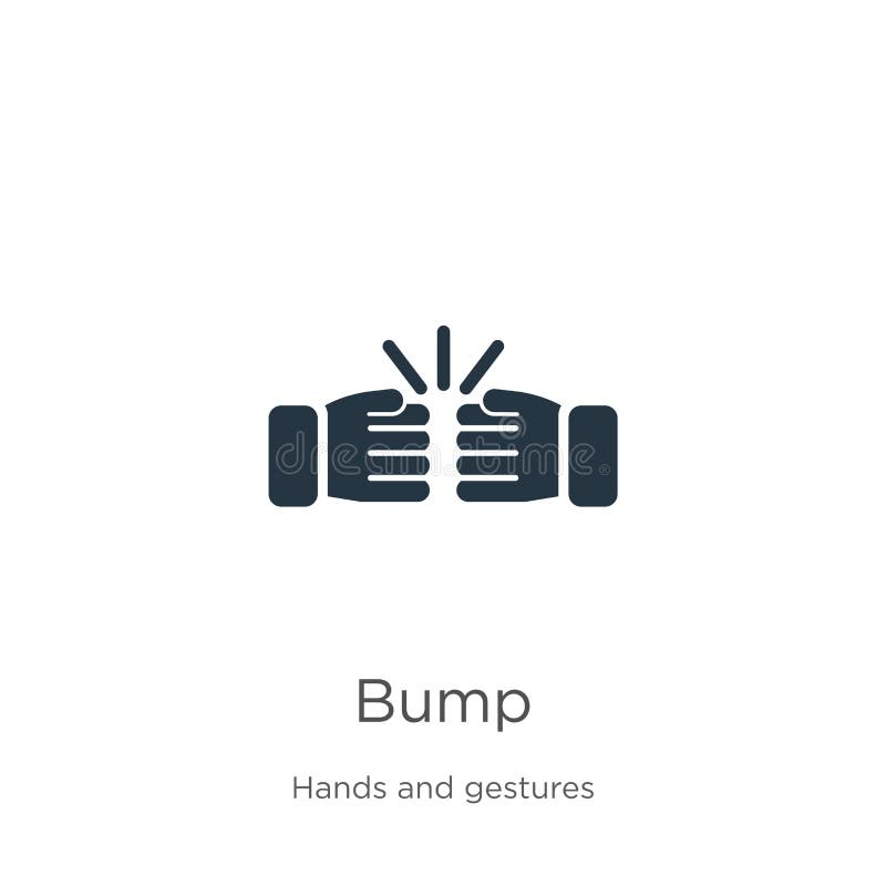 Bump Icon. Thin Linear Bump Outline Icon Isolated on White Background ...