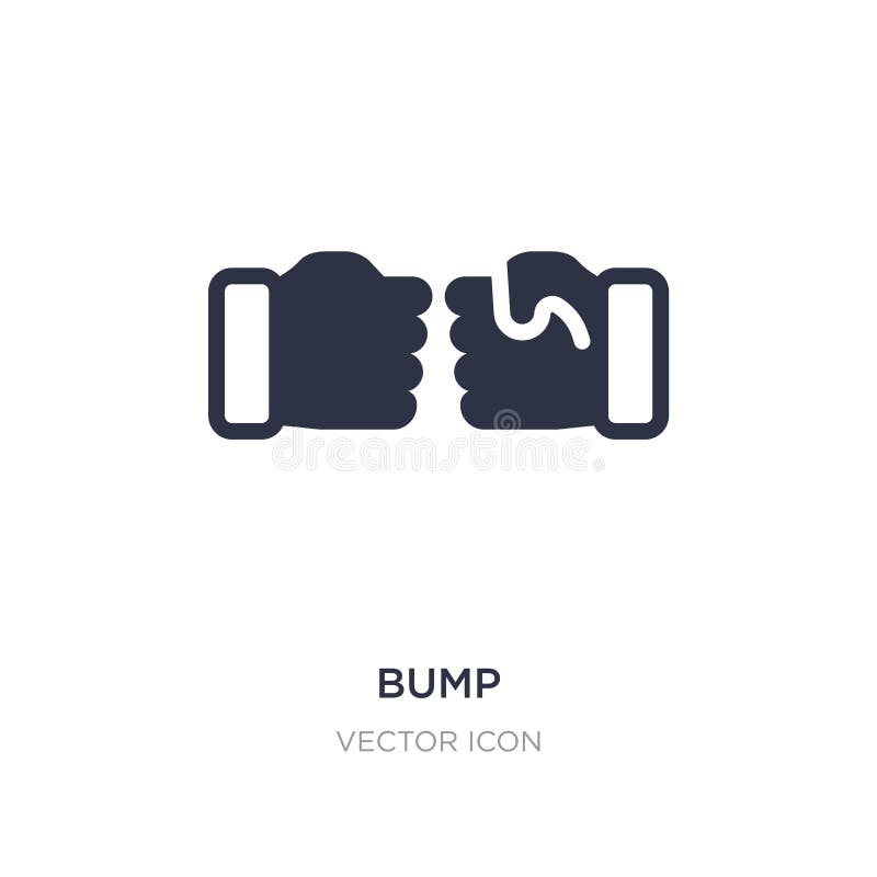 Bump Icon on White Background. Simple Element Illustration from Hands ...