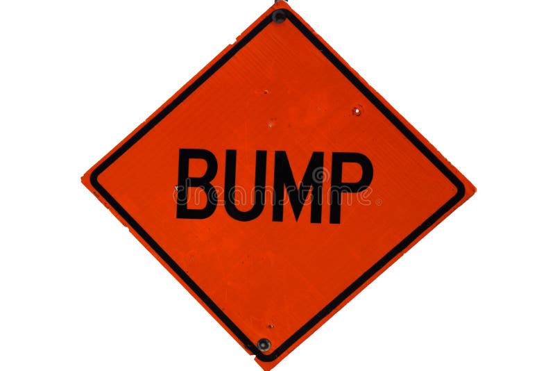 Bump in the Road Isolated stock image. Image of dangerous - 84361681