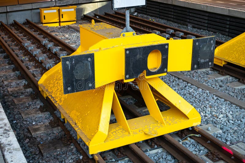 Bump Stop End Railroad Track Stock Photos - Free & Royalty-Free Stock ...