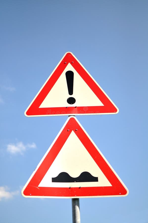 Bump Traffic Sign stock image. Image of bump, symbol - 15689593