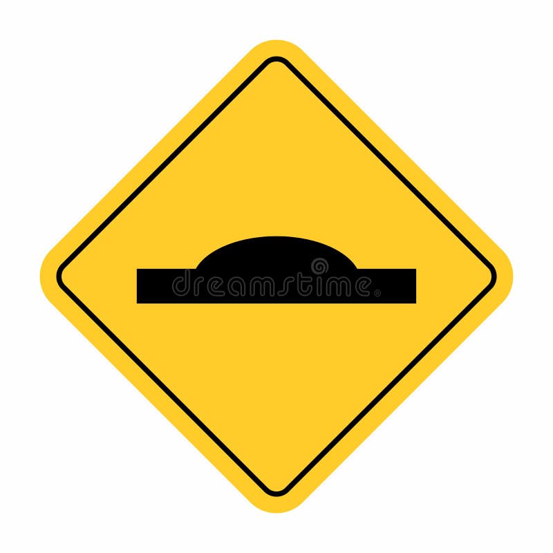Bump traffic sign concept stock vector. Illustration of icon - 81188352