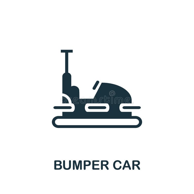 Bumper Car Icon. Simple Element from Amusement Park Collection ...