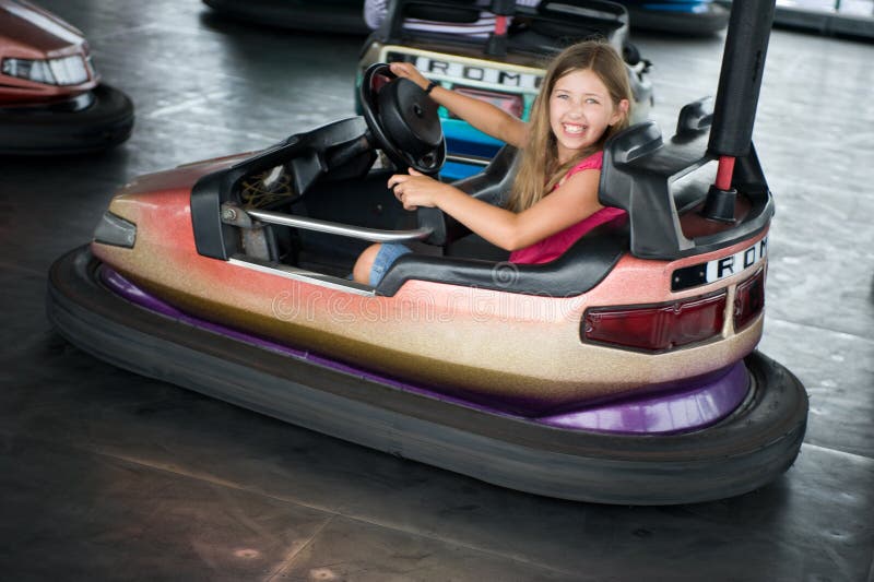 Bumper Cars stock image. Image of happy, smiling, driving - 7930683