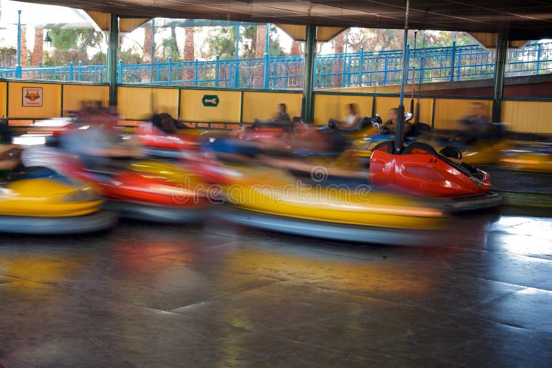 Bumper cars in action stock image. Image of bumper, fast - 34495441