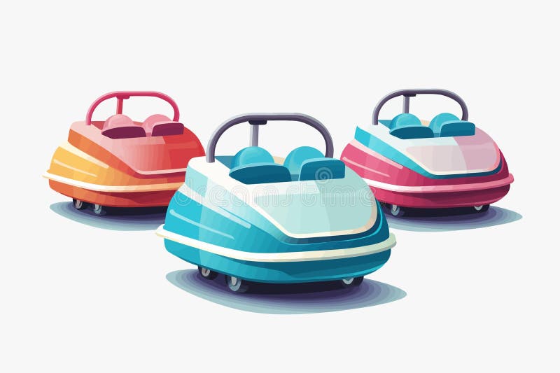 Bumper Cars Vector Flat Minimalistic Isolated Illustration Stock Vector ...