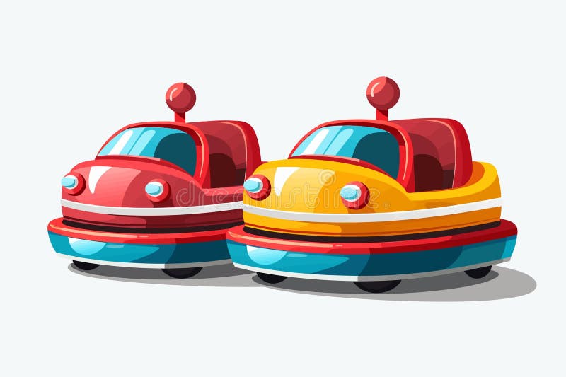 Bumper Cars Vector Flat Minimalistic Isolated Illustration Stock Vector ...