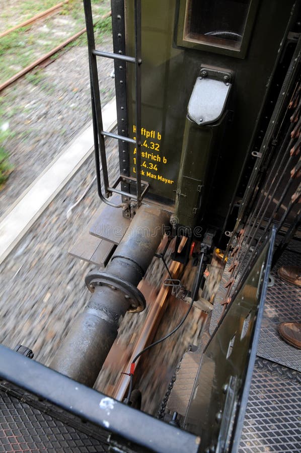 Train bumpers of a wagon stock image. Image of bumper - 12538705