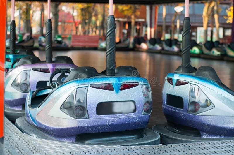 Bumping cars stock image. Image of park, enjoyment, horses - 65832089