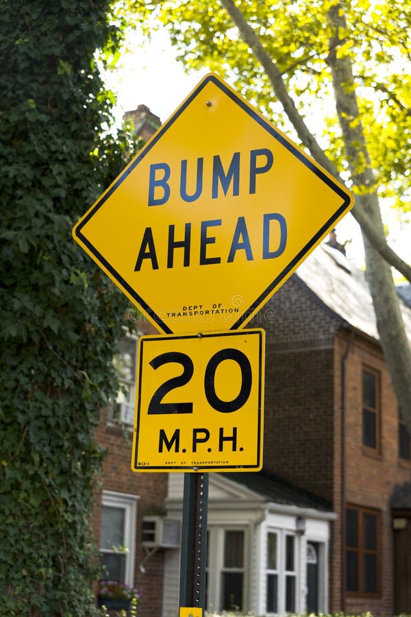 Road Sign Speed Bump Ahead Stock Photos - Download 96 Royalty Free Photos