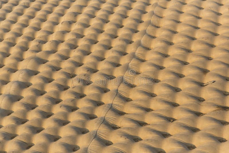 Bumpy Concrete Channel Lining Texture Under Beautiful Golden Light ...