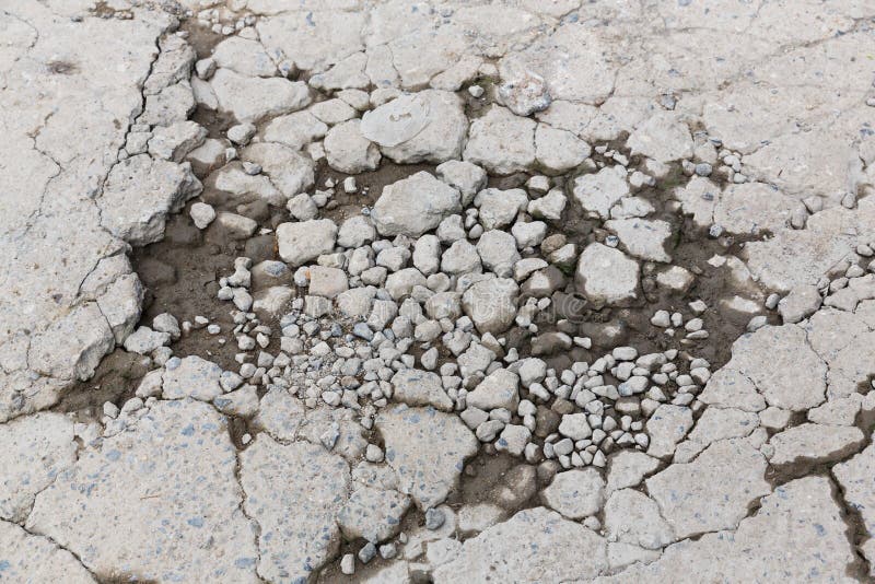 Bumpy concrete road stock photo. Image of broken, construction - 85395186