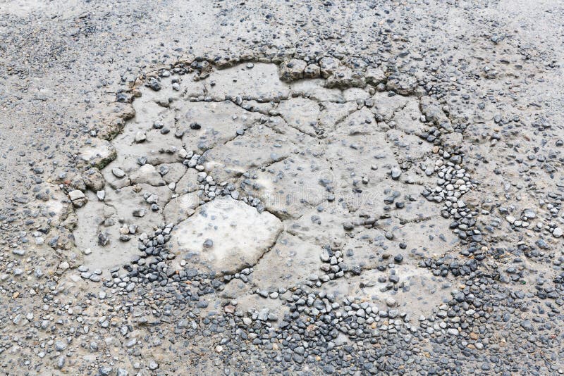 Bumpy concrete road stock photo. Image of gravel, pattern - 85395132