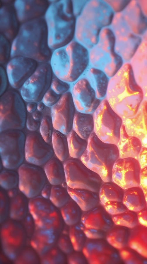 Bumpy Glass Texture Lit by Vibrant Pink Blue Light Stock Illustration ...