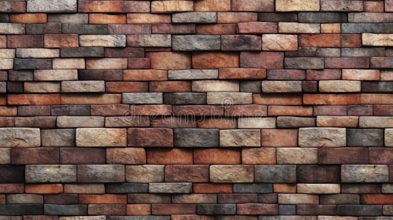 Bumpy: Realistic Brick Wall Texture Stock Illustration - Illustration ...