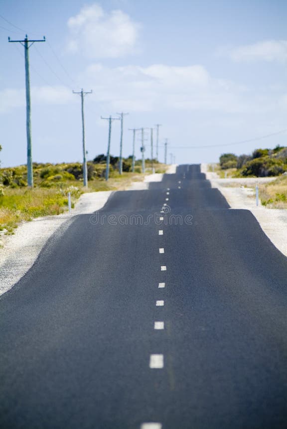 Bumpy Road stock image. Image of rise, caution, lines - 14076165