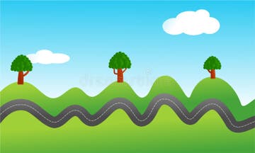 Bumpy road stock vector. Illustration of clip, rural, journey - 4843316