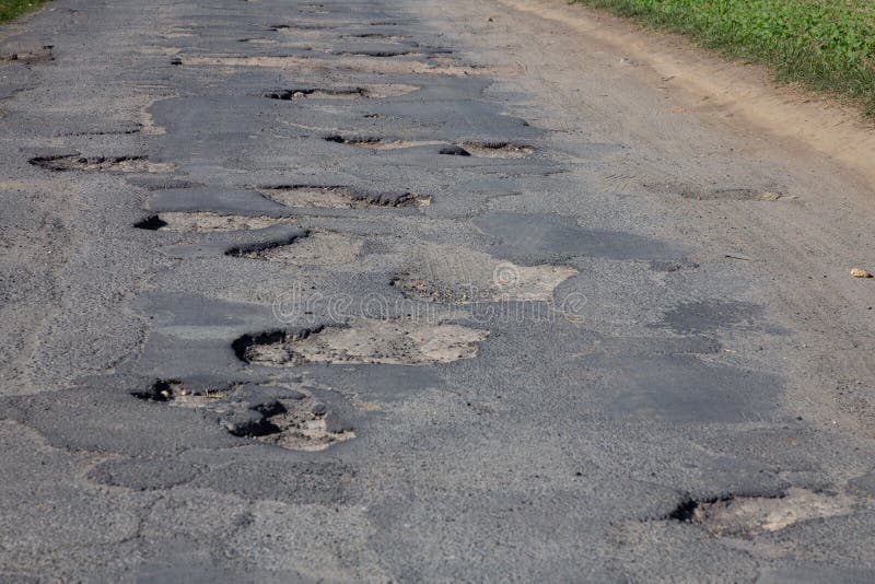 Bumpy Road, Destroyed Asphalt Stock Image - Image of destroyed ...